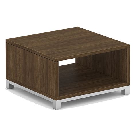 N9ne Furniture Group Atlantic Coast Pl9997 Compose End Table Cube Modern Walnut