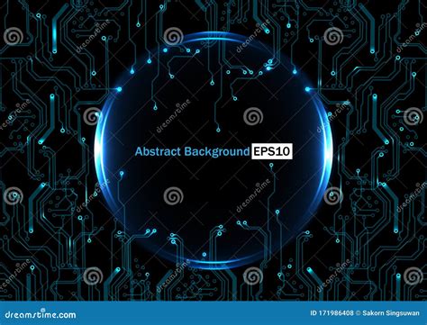 Abstract Circuit Board Technology Concept Design Circuit Concept