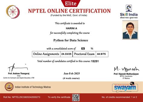 Python Datascience Nptel Learningjourney Upskilling