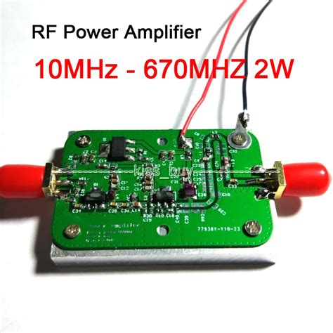 10MHz 670MHZ 2W High Power Broadband RF Power Amplifier Module UHF FM VHF UHF Ham Radio In