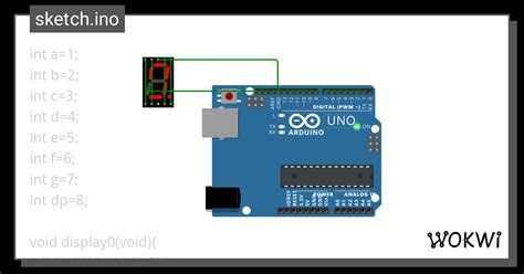 7 Segment Code Wokwi Esp32 Stm32 Arduino Simulator