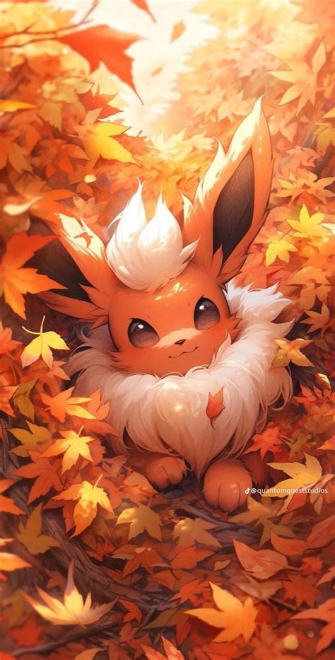 Flareon Pokemon Afbeeldingen Schattige Tekeningen Wallpaper