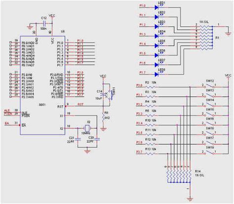 8051 Trainer Circuit Diagram