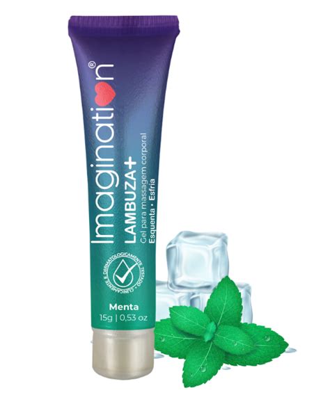 Lambuza Imagination Gel Esquenta E Esfria Com Sabor De Menta 20g Imagination Sex Shop
