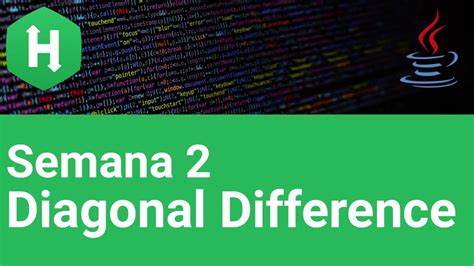 💻 resolviendo ejercicios de java ☕ en hackerrank diagonal difference youtube