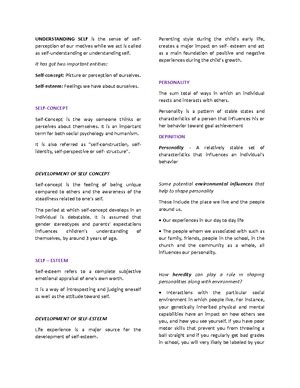 UTS THE Sexual SELF None UNDERSTANDING THE SELF THE SEXUAL SELF Presented Group