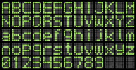 Led Dot Matrix Display Alphabet 6605998 Vector Art At Vecteezy