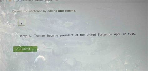 solved ade 11 2 commas with dates and placts 77m correct the sentence