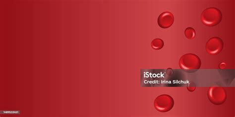 혈액 빈혈 배경입니다 적혈구 3d 모형 디자인 헤모글로빈 수치가 낮습니다 의학 배너 인쇄 가능한 전단지 텍스트 공간이 있는 브로셔 3차원 형태에 대한 스톡 벡터 아트 및