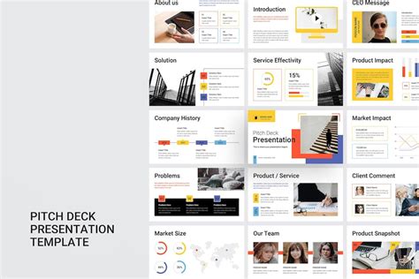 Шаблон презентации Powerpoint с питч деком Шаблоны презентаций Envato Elements