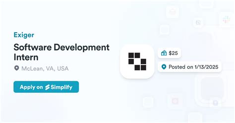 Software Development Intern Exiger Simplify Jobs Software Development Intern Exiger Simplify Jobs