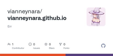 GitHub Vianneynara Vianneynara Github Io Err