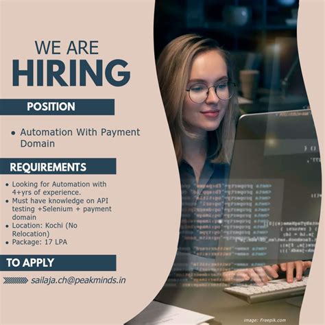 Wearehiring Automationtesting Jobopportunity Selenium Apitesting
