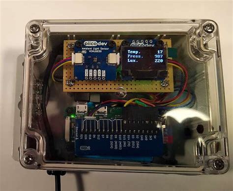Environment Monitor V3 Using Piicodev Sensors Projects Core