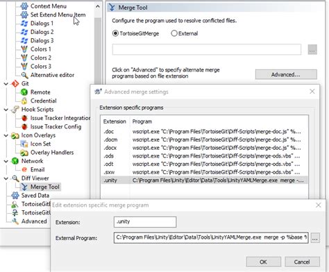 Unity Game Engine Tortoisegit And Unityyamlmerge Stack Overflow