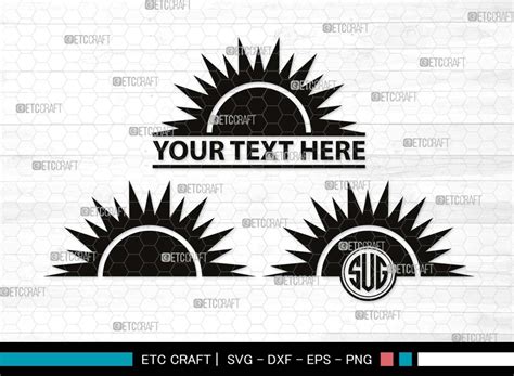 Sun Svg Monogram Sunshine Silhouette Graphic By Pixel Elites · Creative Fabrica