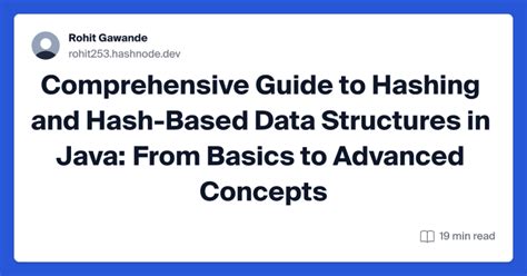 Hashing And Hash Based Data Structures In Java Rohit Gawande Posted