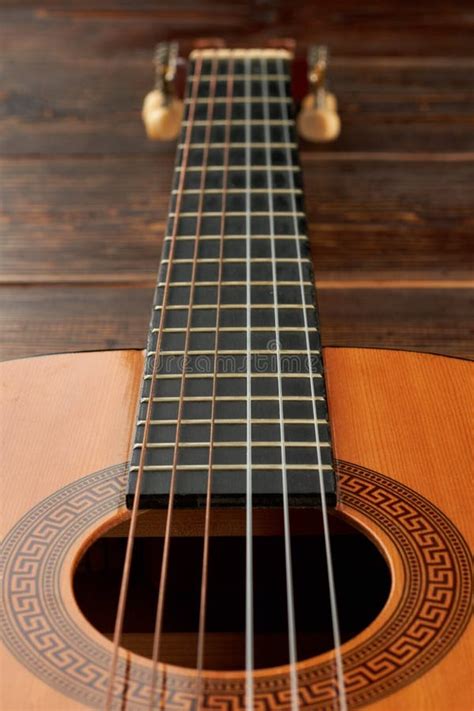 Six Strings Guitar Vertical Image Stock Image Image Of Melody