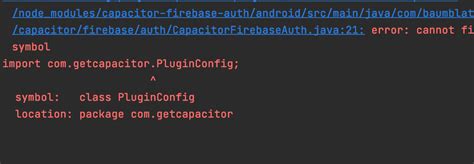 Capacitorfirebaseauth Configuration Not Loaded On Android Issue Baumblatt Capacitor