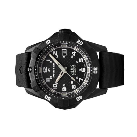 Protek Usmc Automatic Tritium Dive Watch With Black Dial Pt1211