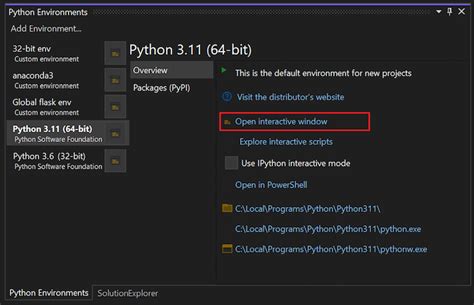 대화형 창repl 사용 Visual Studio Windows Microsoft Learn