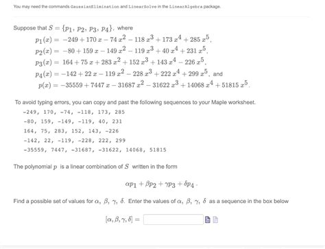 Solved I Need The Exact Maple Code For This Pls Dont Solve