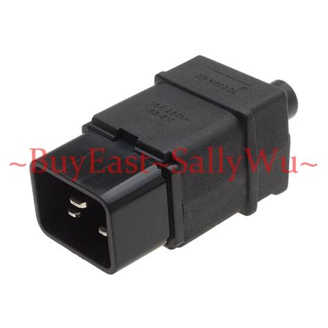 2 Pcs Iec320 Standard C20 Male Rewireable Plug 100 Grandado