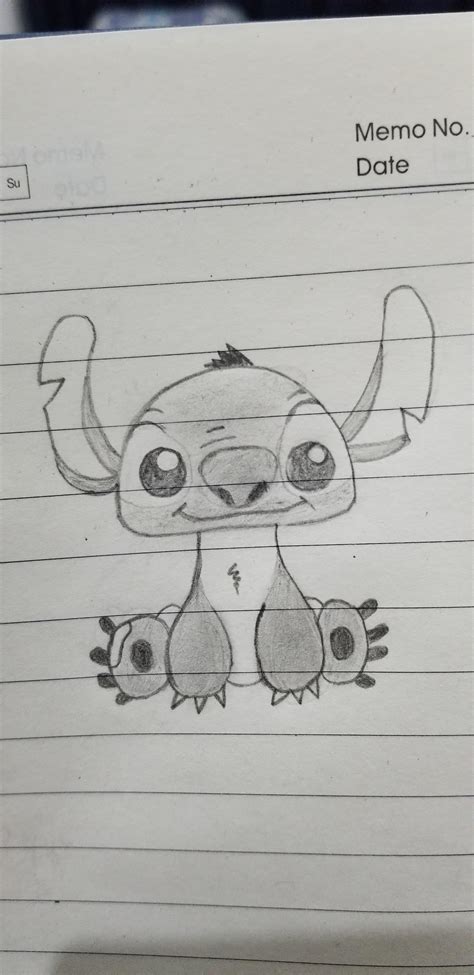 Attempted To Draw Stitch Drawing For The First Time R Liloandstitch