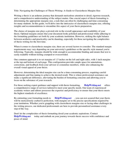 Classicthesis Margins Size Pdf Page Layout Thesis