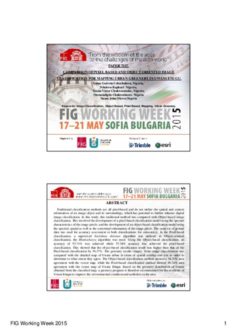 Pdf Paper 7557 Comparison Ofpixel Based And Object Oriented Image