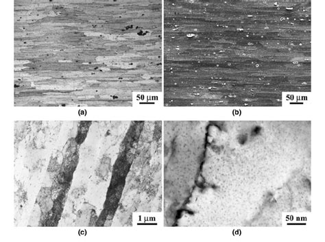 Microstructures Of 7075al T651 Alloy A Om Image Showing Elongated Download Scientific