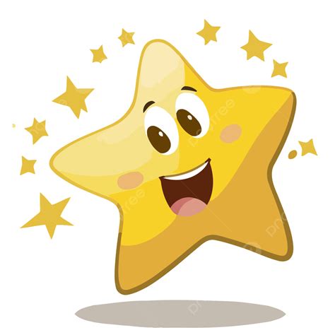 بداية الذهب المتجه ملصقات نجوم الكرتون المرسومة مع النجوم مع