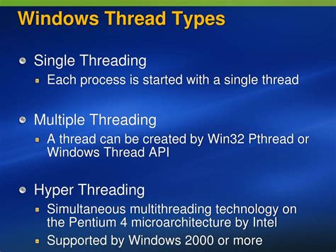 Ppt Windows Threading Powerpoint Presentation Free Download Id3379923