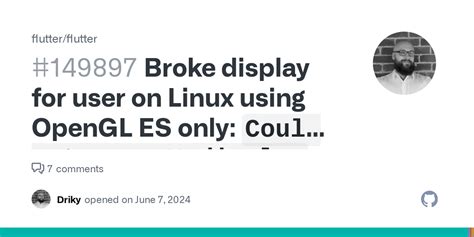 Broke Display For User On Linux Using OpenGL ES Only Could Not Open X