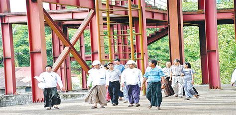 ရန်ကုန်မြို့ရှိ မြန်မာမှုအနုပညာဗဟိုဌာန Myanmar Arts Center တည်ဆောက်နေမှု ပြည်ထောင်စုဝန်ကြီး