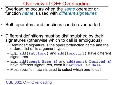 C Overloading