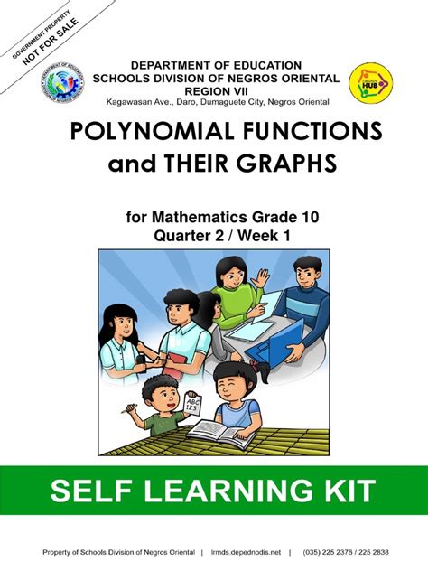 Polynomial Functions And Their Graphs For Mathematics Grade 10 Quarter