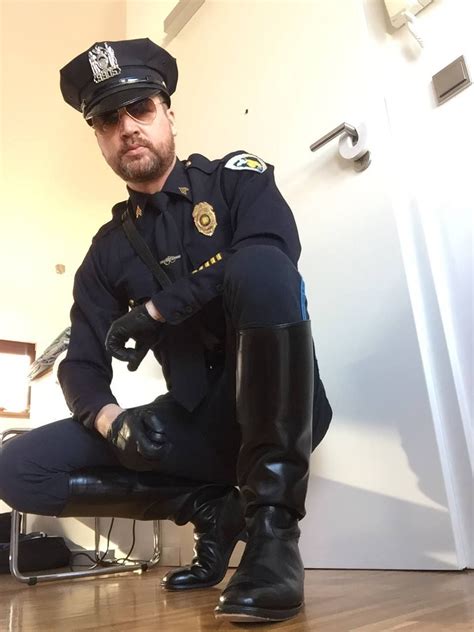 Leather Gloves Mens Uniforms Police Uniforms Police Officer Military Police Cop Uniform