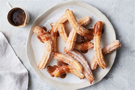 Mini Churros With Burnt Salted Caramel Sauce Recipe