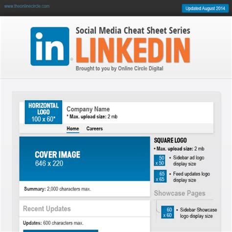 Linkedin Infographic Cheatsheet Pdf