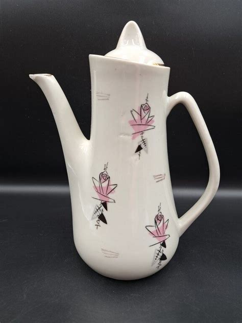 Kafijas Kanna Mazā Kafijas Servīze Stella Ar Rozā Rozēm Un Zeltu Pff Stella 70 Stella