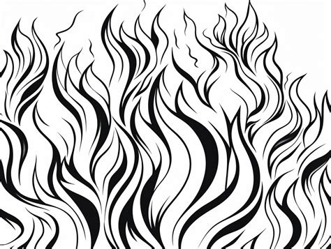 Amazing Flames Coloring Coloring Page