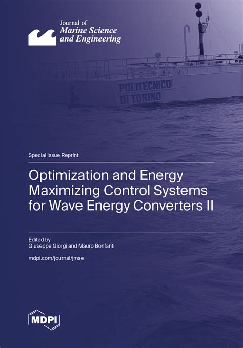 optimization and energy maximizing control systems for wave energy