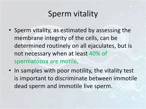 Who 6th Edition Update For Semen Analysis Pptx