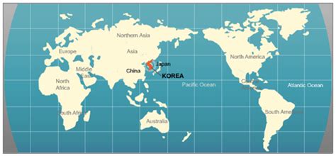 Famous World Map Korea And China 2022 World Map With Major Countries