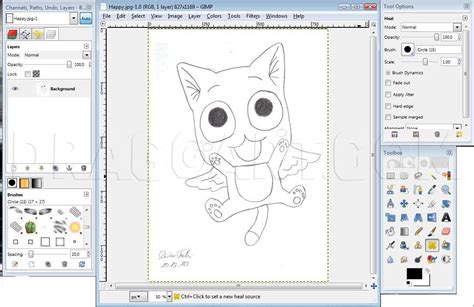 How To Color In Gimp Drawing Step By Step By Kilian DragoArt