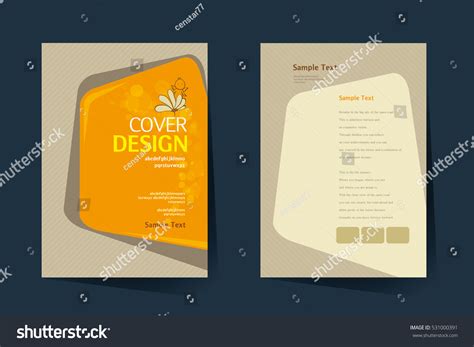 브로셔 디자인 벡터 템플릿a4 크기연간 보고서추상적인 스톡 벡터로열티 프리 531000391