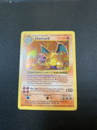 Charizard 004 102 Base Set Shadowless Holo Ebay