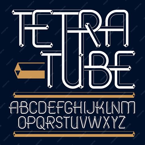 Premium Vector Set Of Trendy Fun Vector Capital English Alphabet