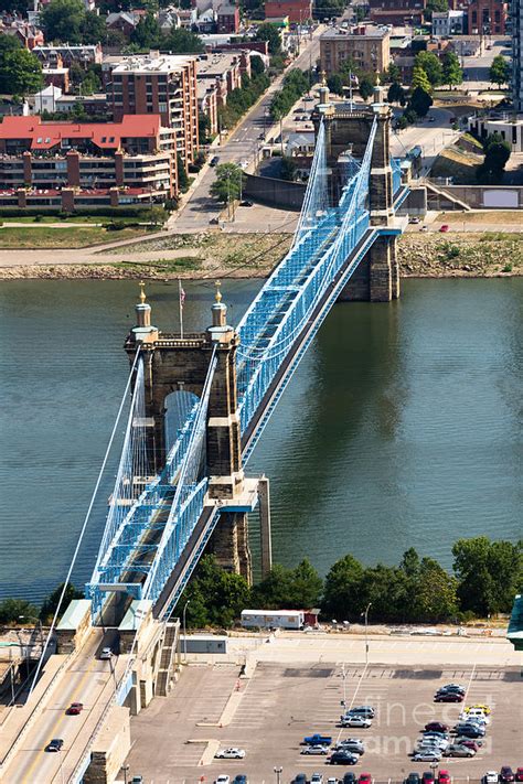 John A Roebling Bridge Cincinnati Ohio Photograph By Paul Velgos